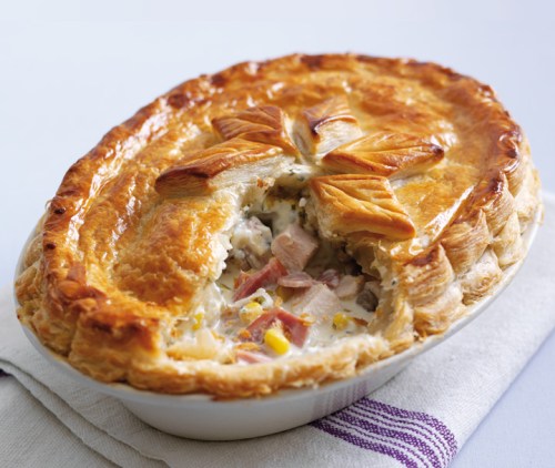 Chicken, Mushroom & Ham Pie | Dairy Diary Chat